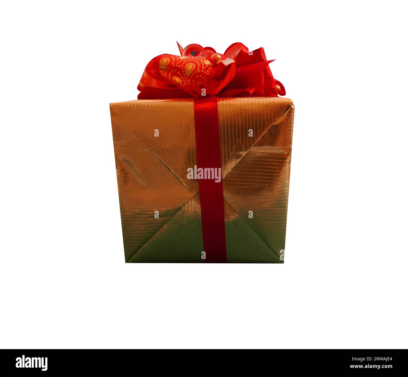 isolated on white background smart gift box Stock Photo - Alamy