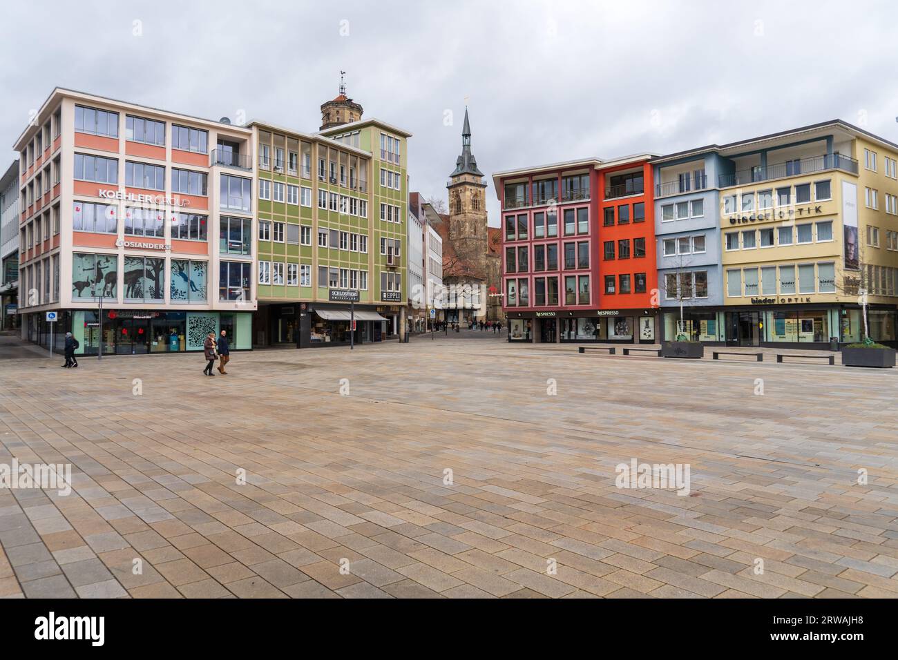 The Stuttgarter Marktplatz, Market Place in Stuttgart, Germany Stock ...