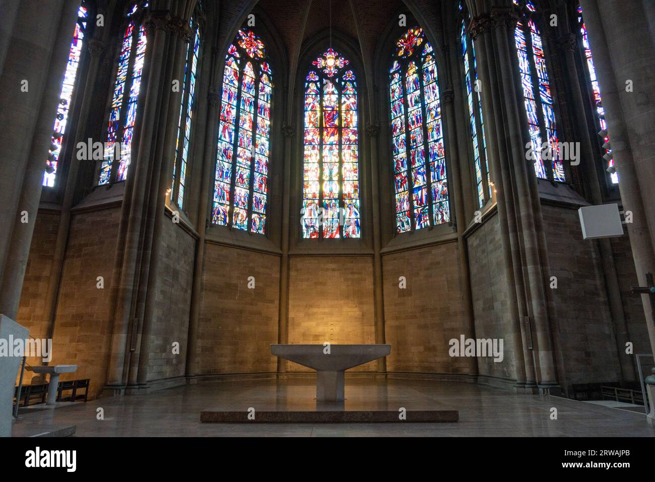 The St. Maria Kirche, Catholic church in Stuttgart, Baden-Württemberg ...