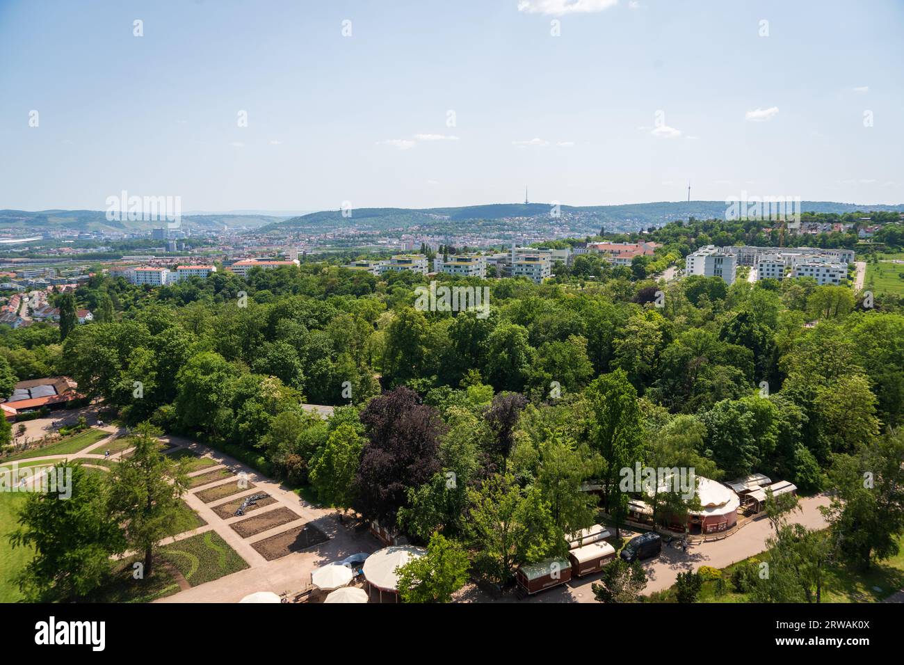 The Nature Park and Garden; Höhenpark Killesberg in Stuttgart, Germany ...