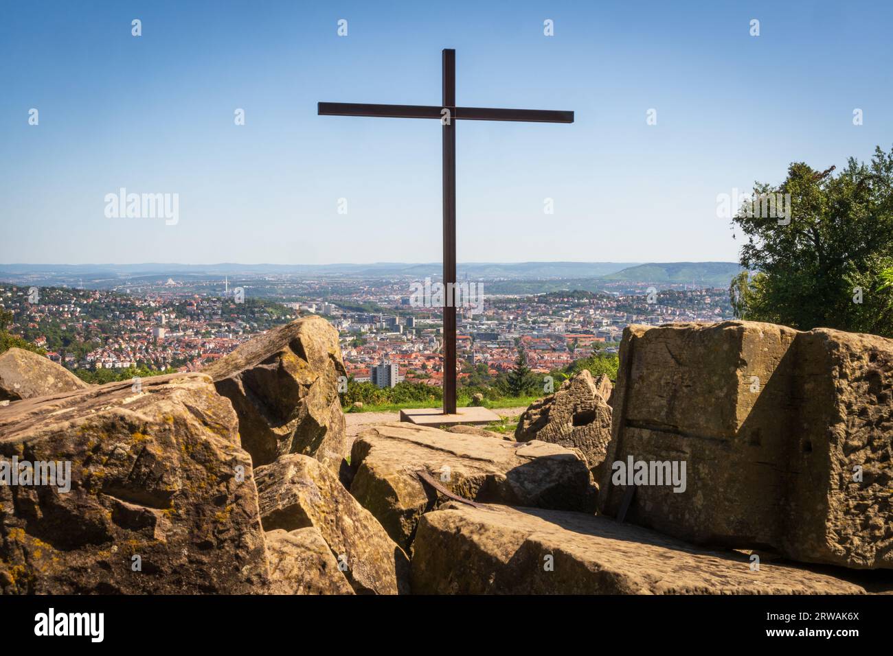 The Birkenkopf, Rubble Hill in Stuttgart, Germany Stock Photo - Alamy