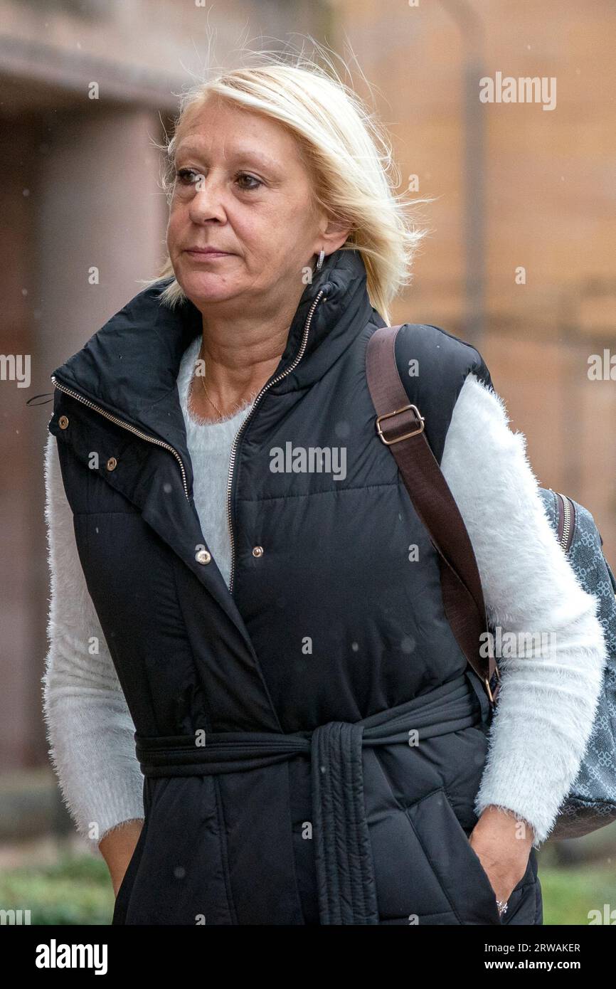 Diane Bell, mother of Lamara Bell arrives at Falkirk Sheriff Court for ...