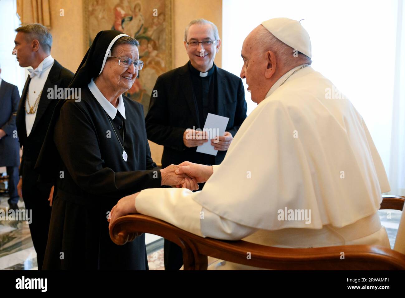 Vatican, Vatican. 18th Sep, 2023. Vatican, 2023/9/18. Pope Francis ...