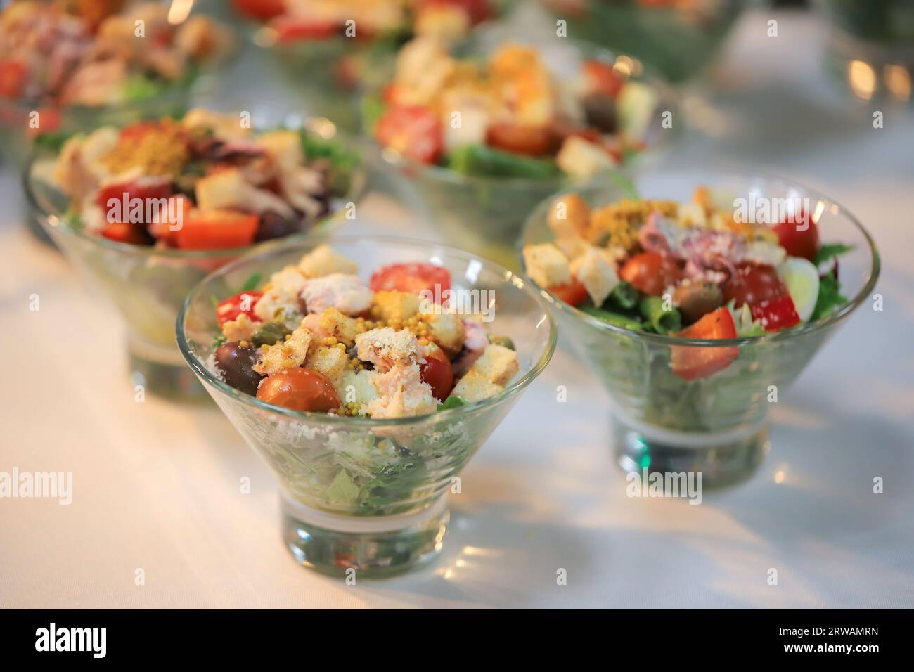 Close up restaurant table bowls hi-res stock photography and images - Alamy