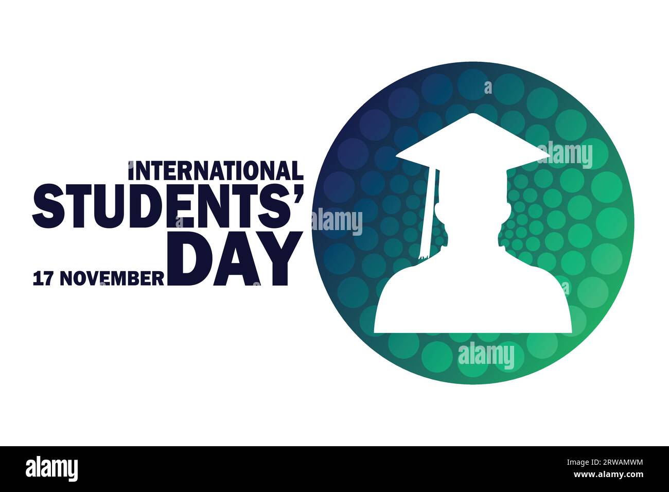 International Students Day Vector illustration. 17 November. Holiday concept. Template for ...