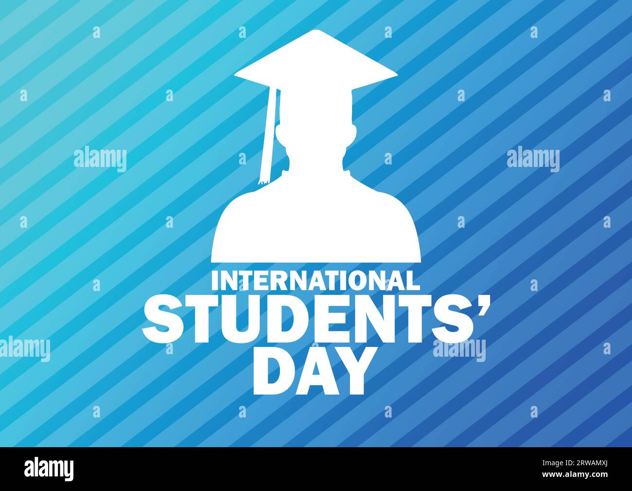 International Students Day. Vector illustration. Suitable for greeting ...