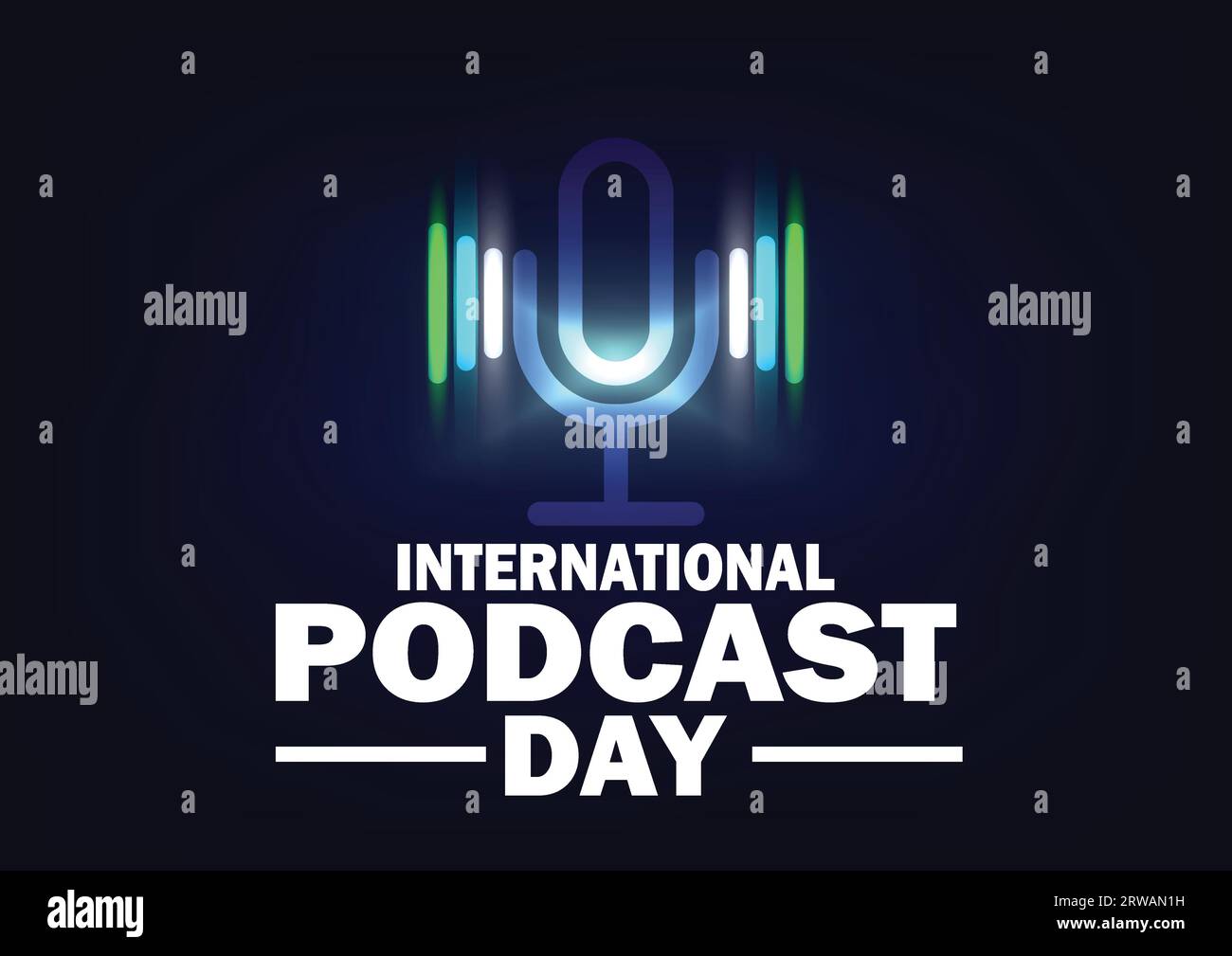 International podcast day vector design hi-res stock photography and ...
