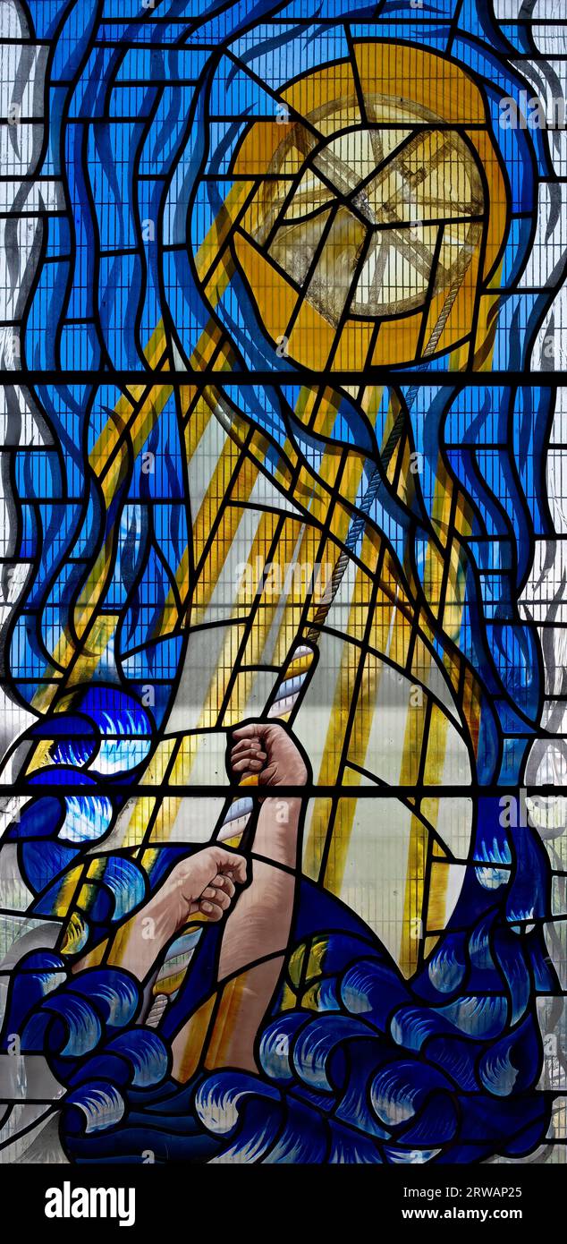 Celebrating light over darkness, Millennium window, St James Church ...