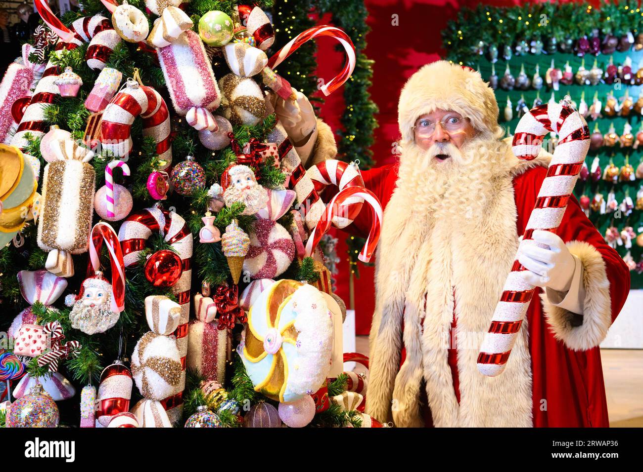 EDITORIAL USE ONLY Santa arrives at the launch of the Selfridges ...