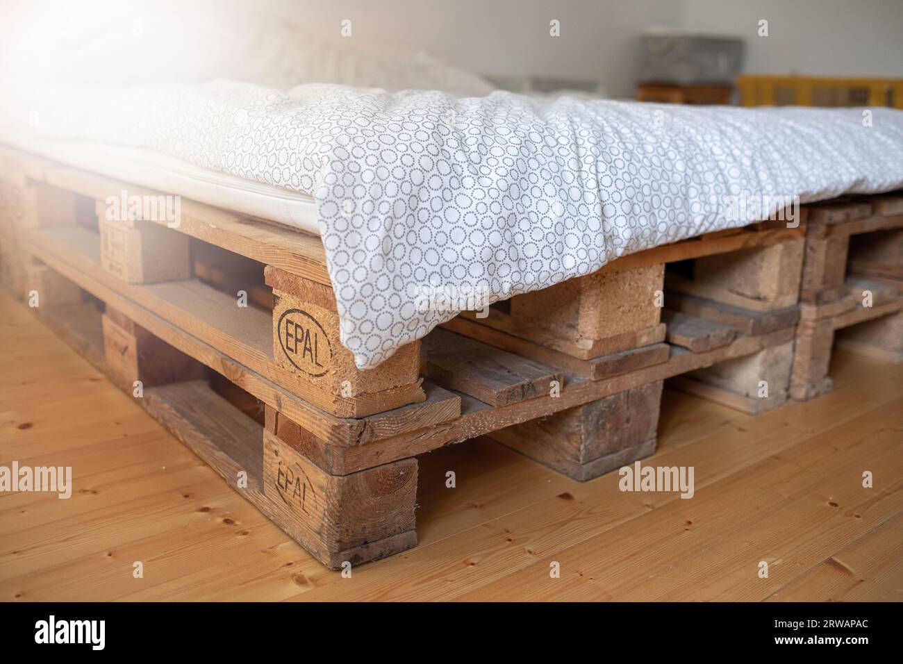 Side View of the bed in the morning Stock Photo - Alamy