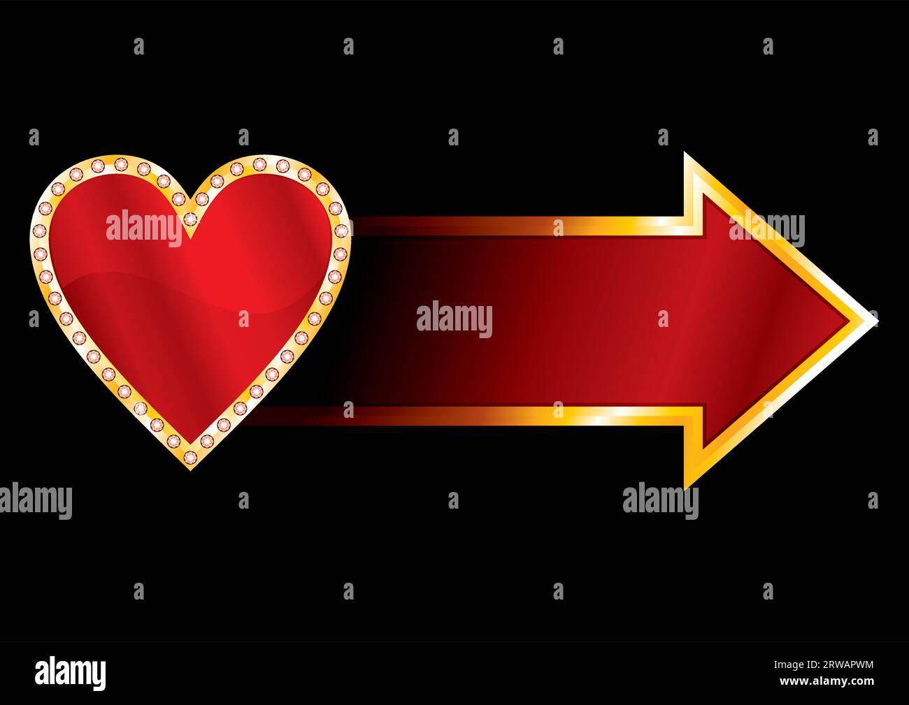 Label with heart Stock Vector Image & Art - Alamy