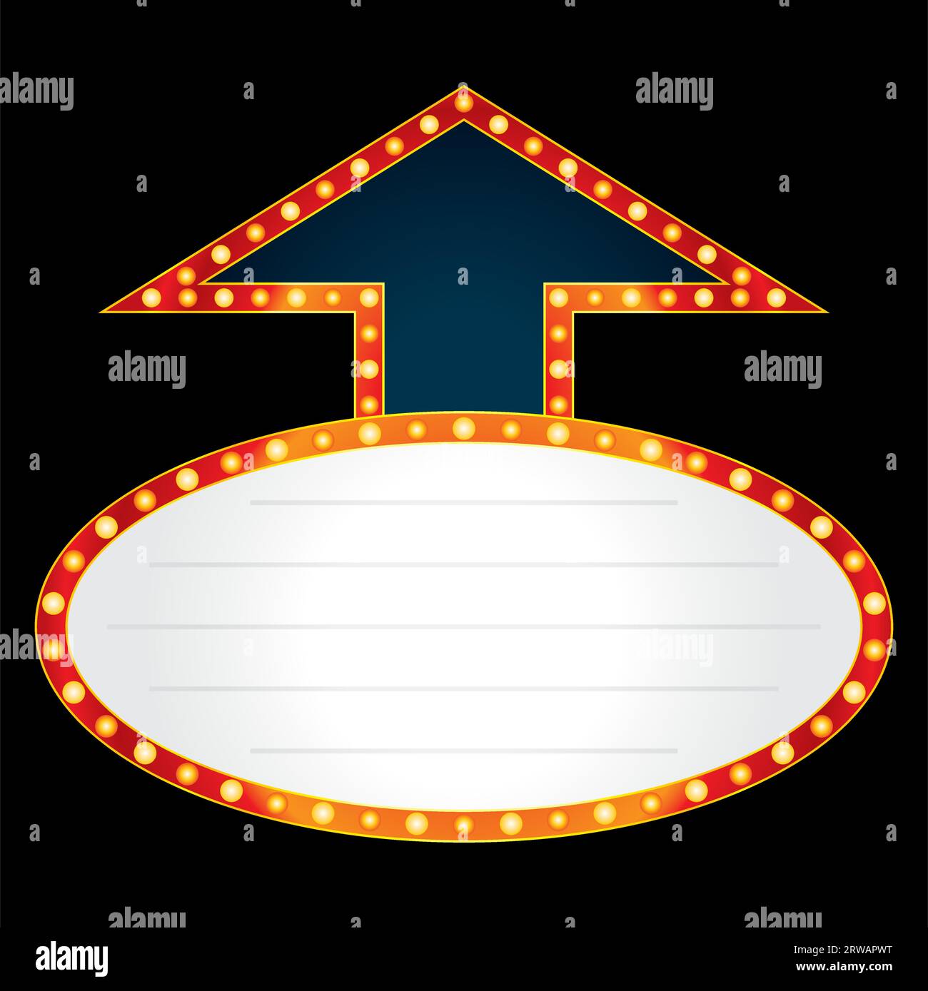 Marquee sign arrow hi-res stock photography and images - Alamy