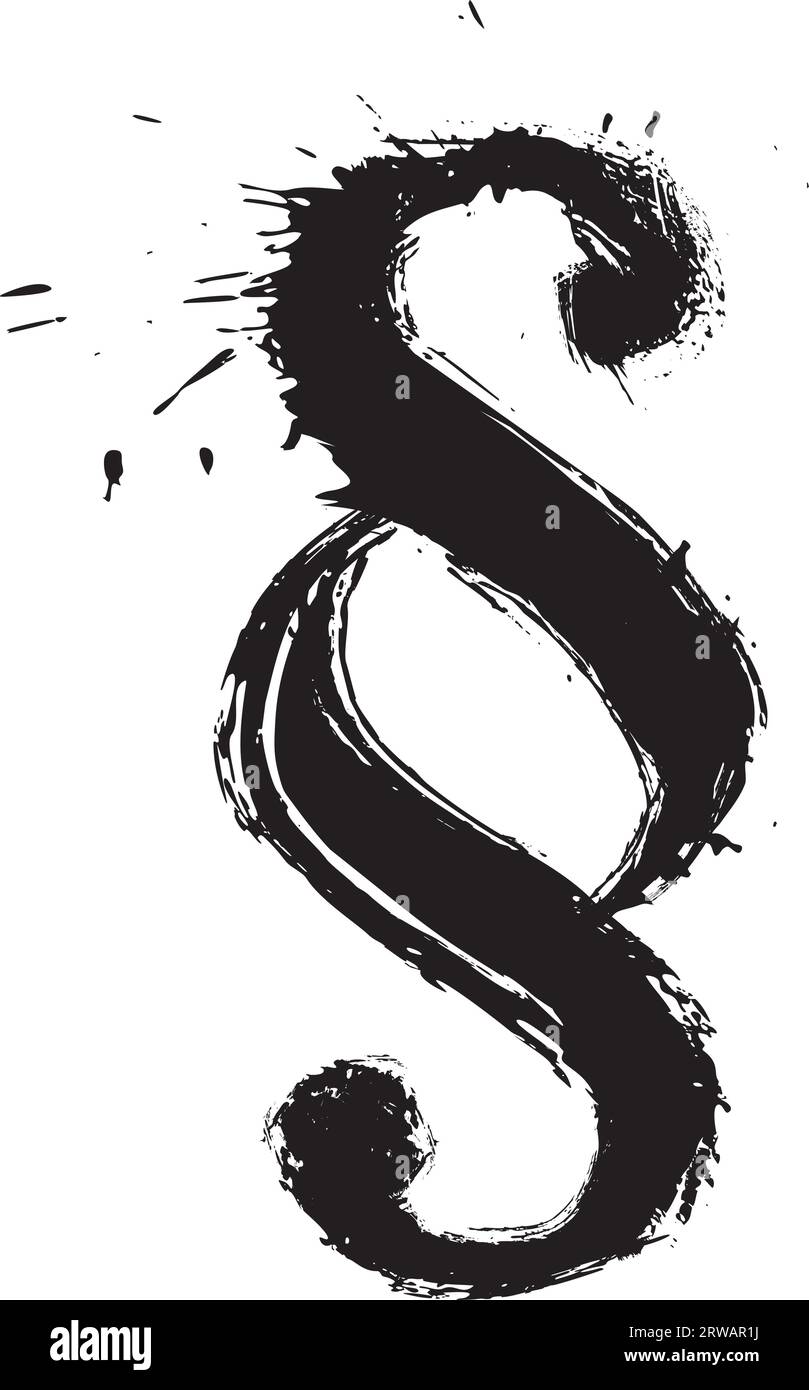 Painted splashed paragraph sign Stock Vector Image & Art - Alamy