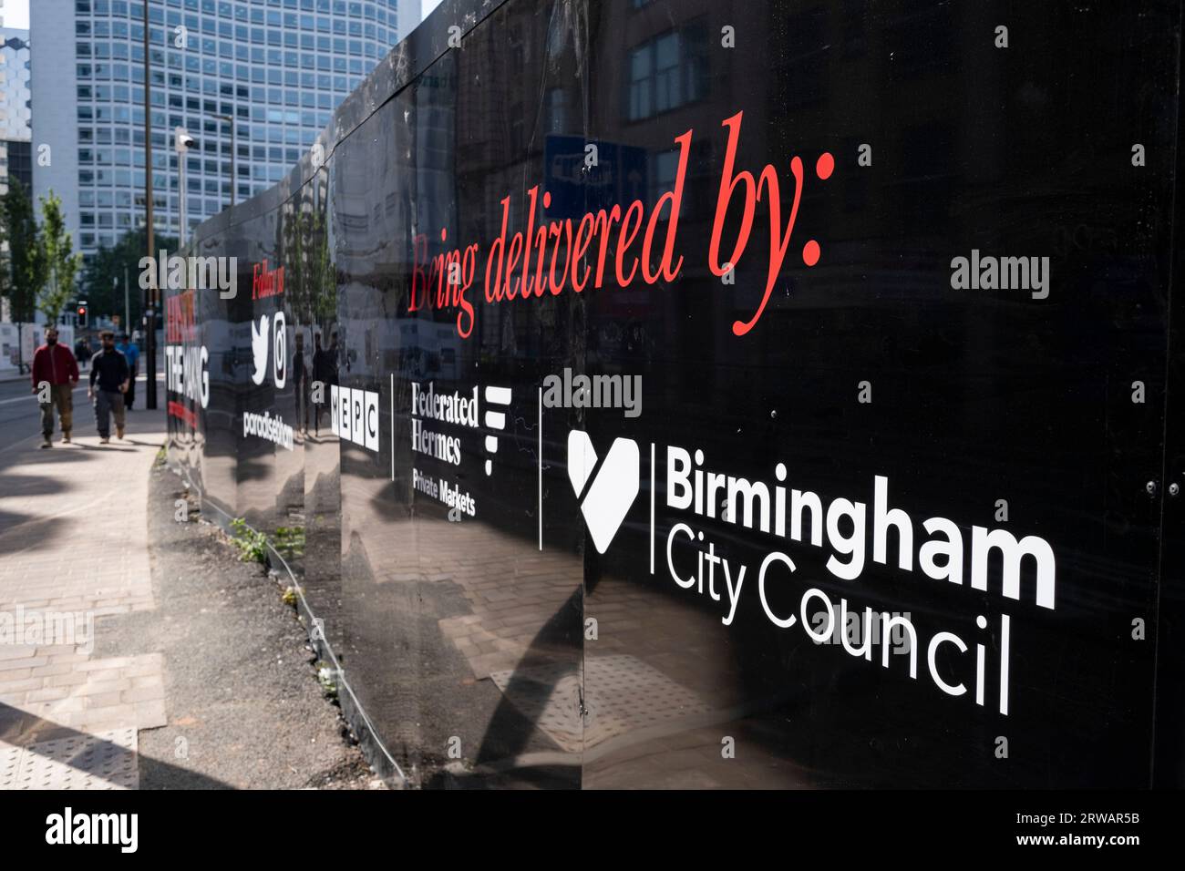 Birmingham City Council Town Hall building in Victoria Square in the ...