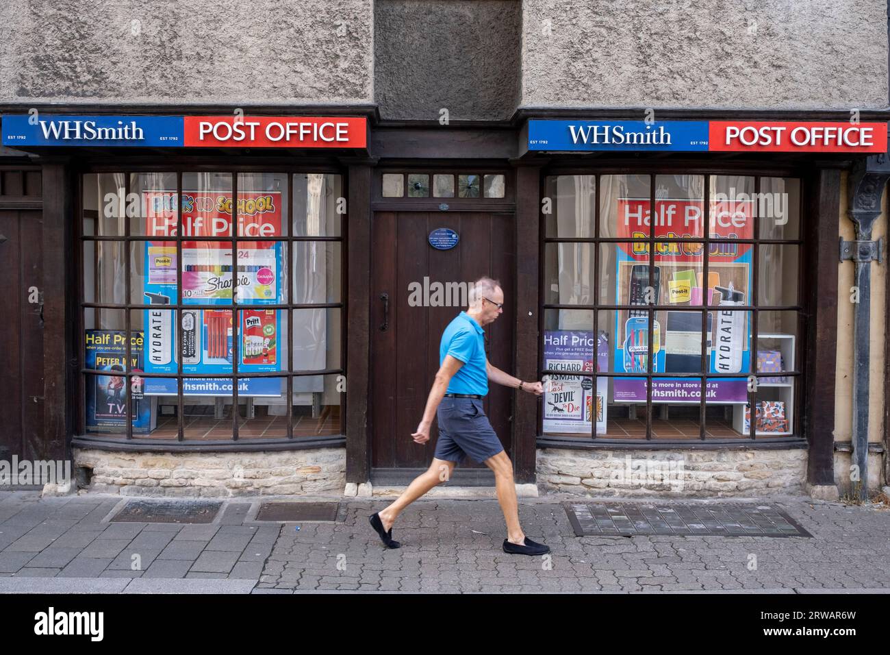 Old shop front and sign for WH Smith & Sons and Post Office in on 13th ...