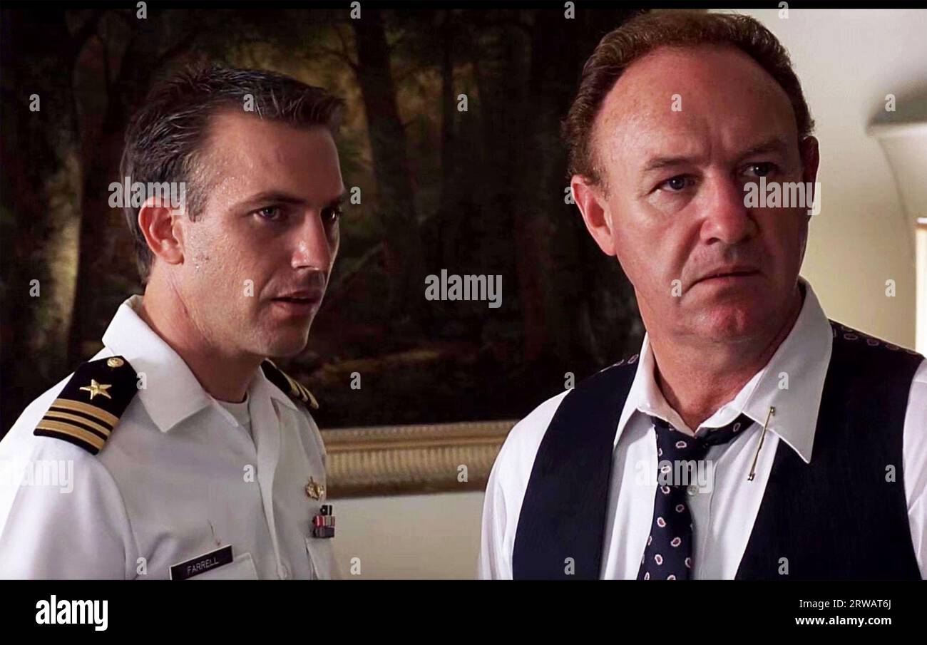 NO WAY OUT 1987 Orion Pictures film with Kevin Costner at left and Gene ...