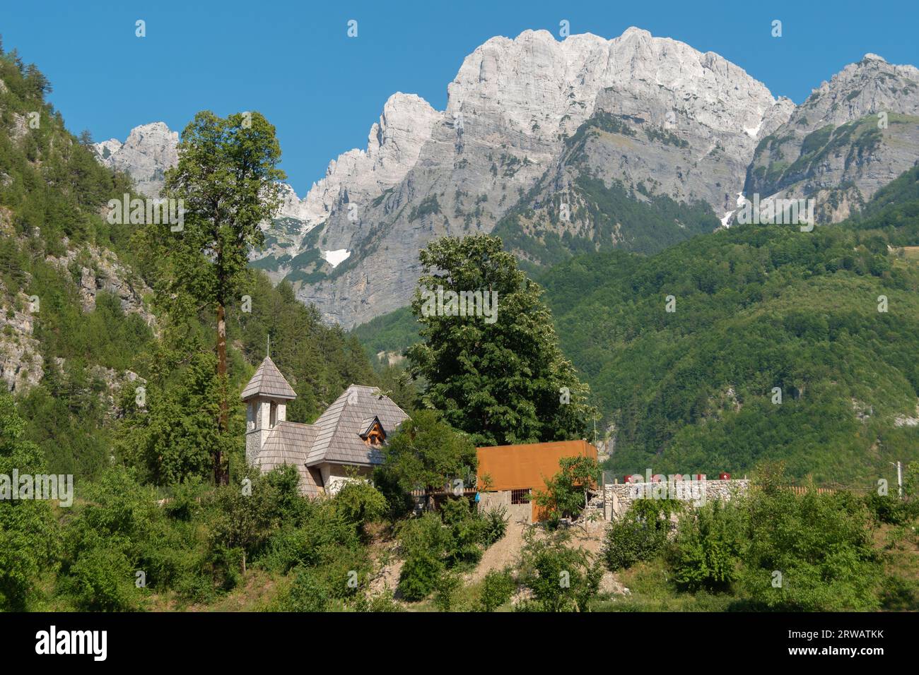 Theth Valley landscape, Albania Stock Photo - Alamy