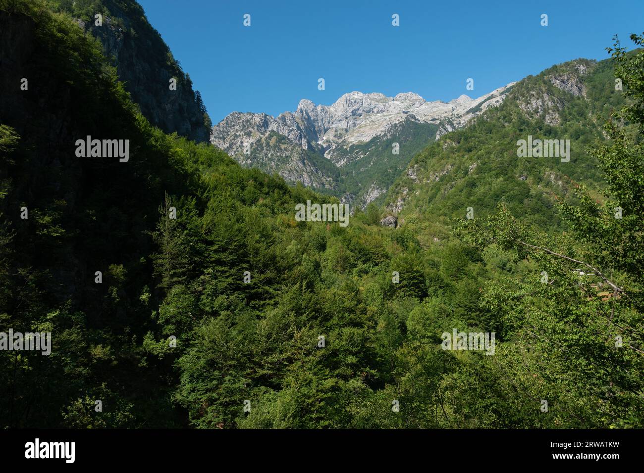 Theth Valley landscape, Albania Stock Photo - Alamy