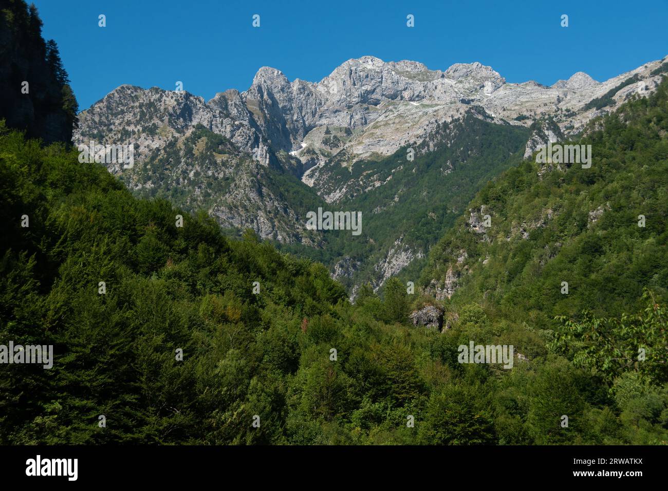 Theth Valley landscape, Albania Stock Photo - Alamy