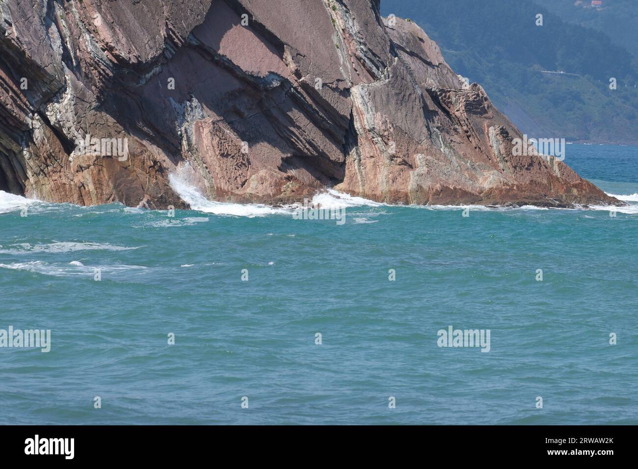 Beautiful and colorful Flysch formations of the Unesco Global Geopark ...