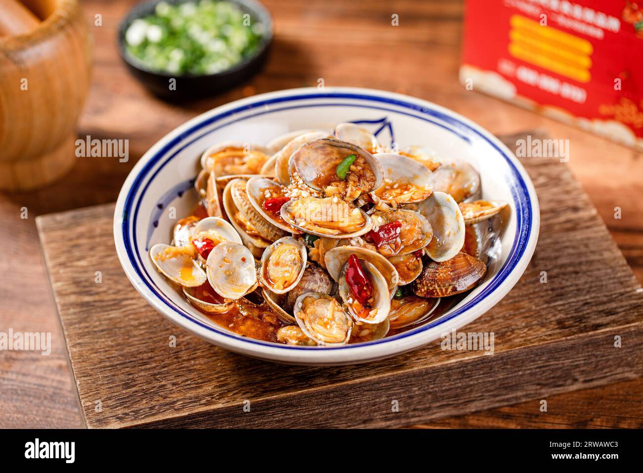 stir-fried clam with Ginger and Spring Onions， (Surf , Short necked ...