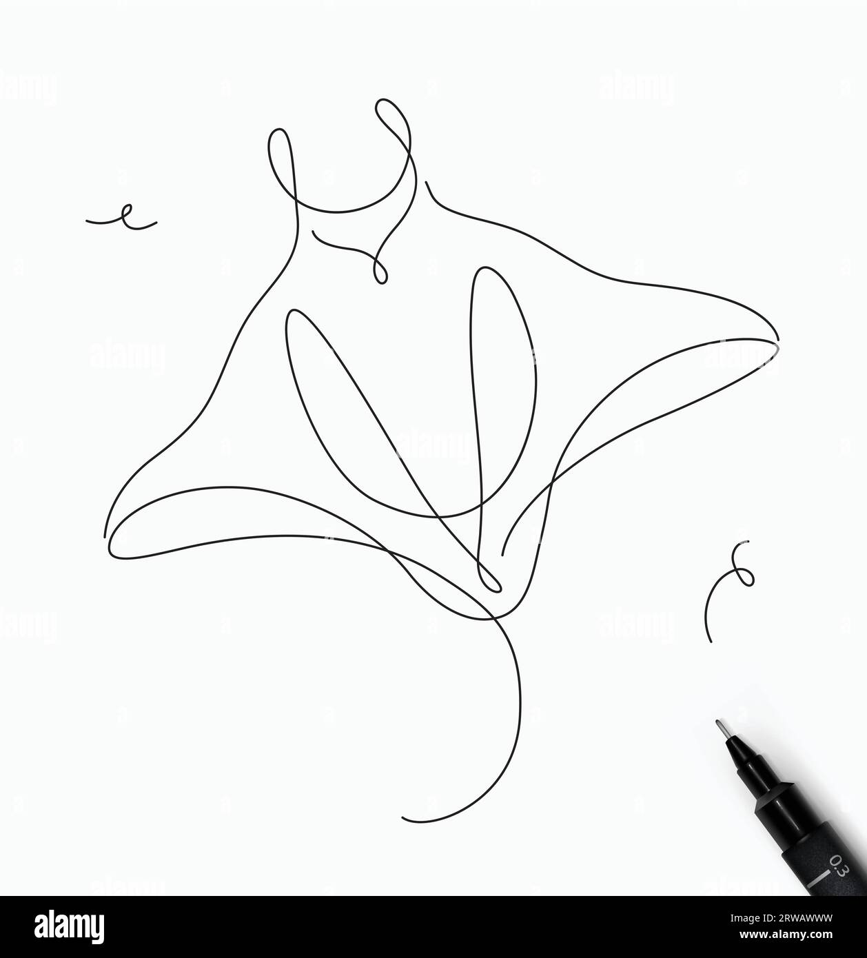 Sea creature drawing hi-res stock photography and images - Alamy