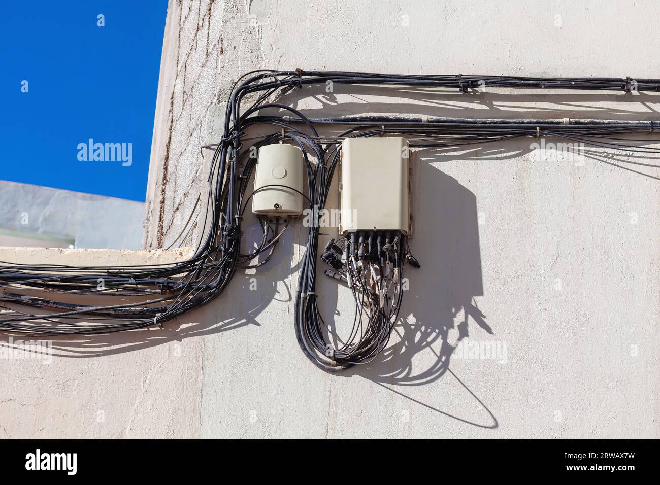 Wires conduit connect connector hi-res stock photography and images - Alamy