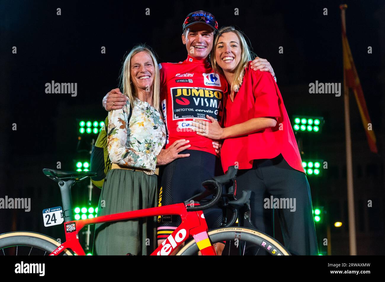 Madrid, Spain. 17th Sep, 2023. Sabina Kuss (mother of Sepp), Sepp Kuss ...
