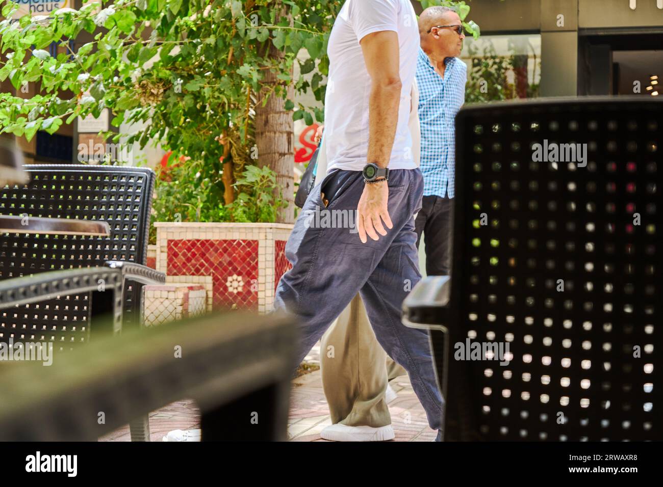 Faceless people walking park hi-res stock photography and images - Alamy