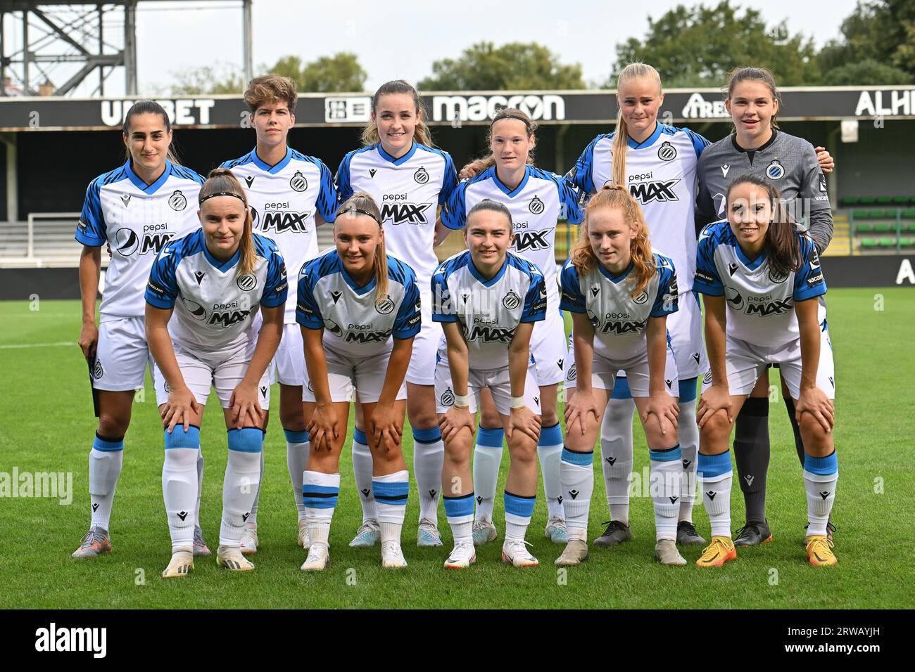 team of Club YLA with up from L to R Sejde Abrahamsson (2) of Club YLA Isabelle Iliano (18) of ...