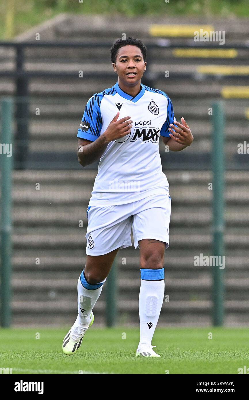 Roeselare, Belgium. 16th Sep, 2023. Aisse Tamara Gumbs (26) of Club YLA ...