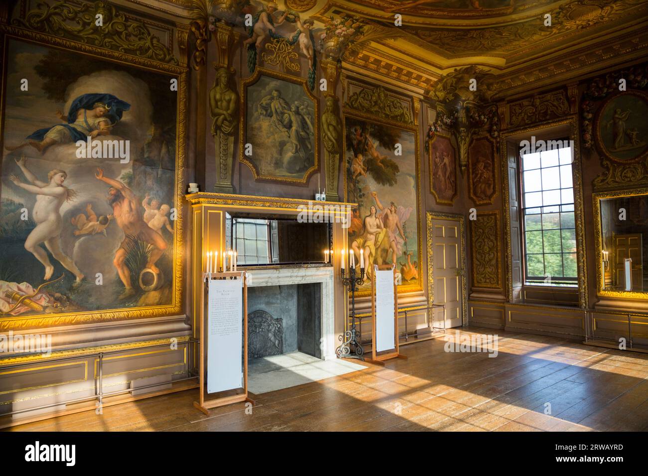 Interior of Painted Room at The Little Banqueting House, Hampton Court ...