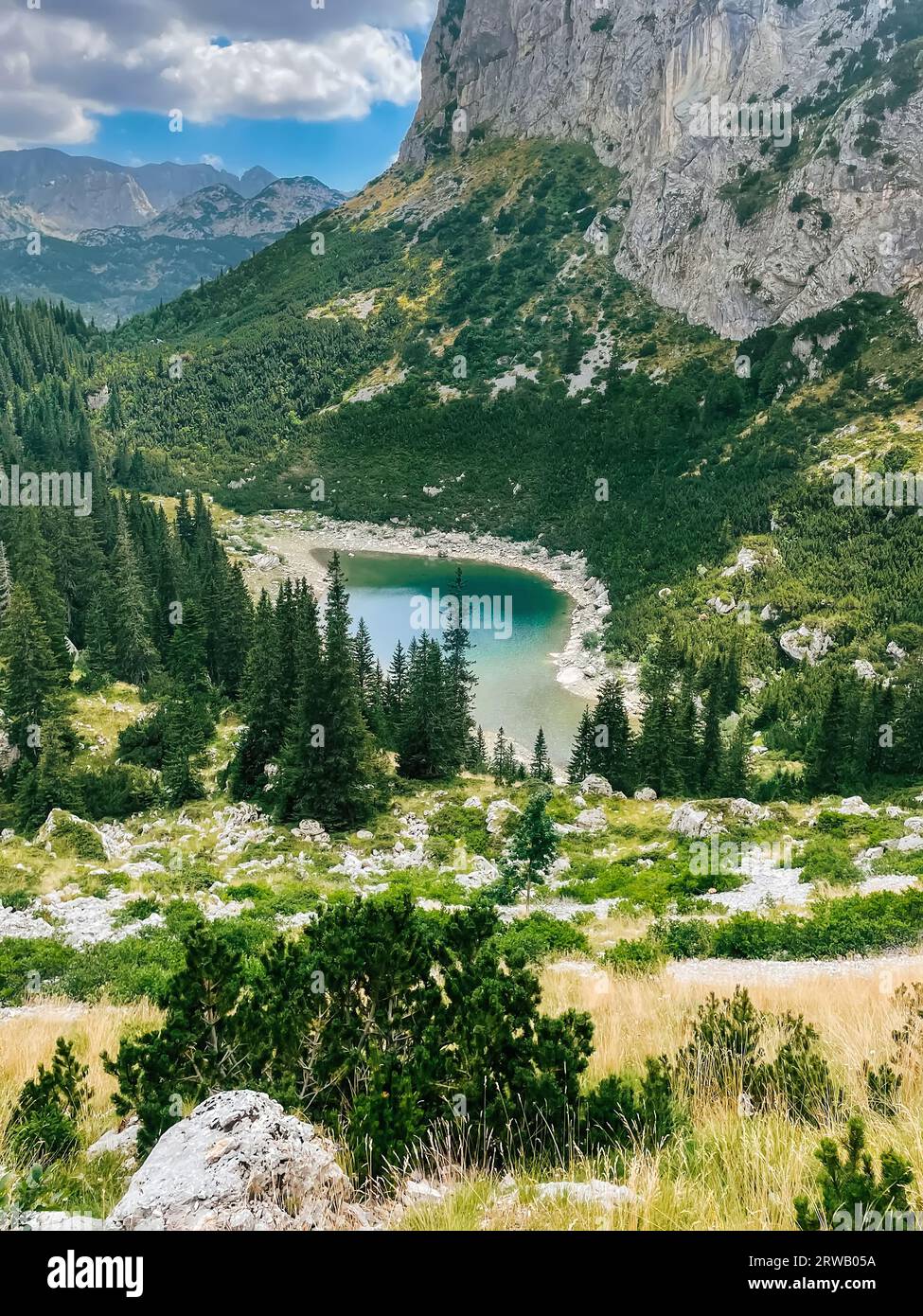 Summer Mountain Landscape with Jablan Glacial Lake Stock Photo - Alamy