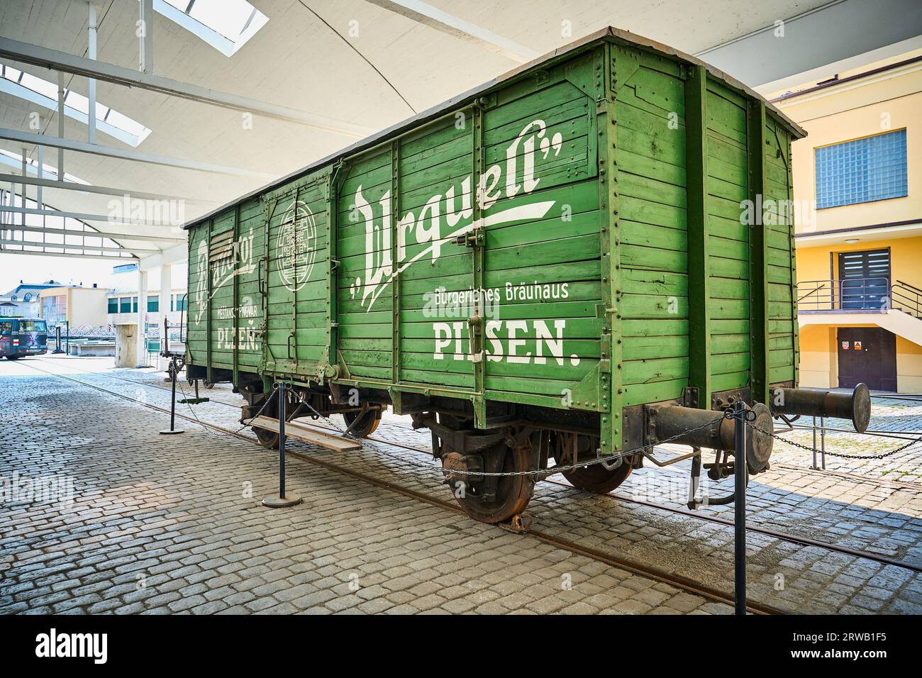 pilsner urquell brewery tour Stock Photo - Alamy