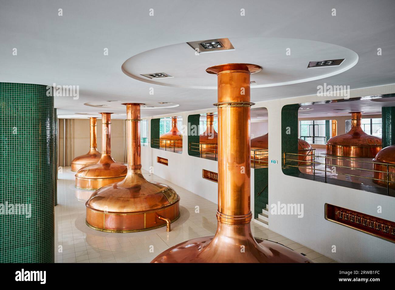 pilsner urquell brewery tour Stock Photo - Alamy
