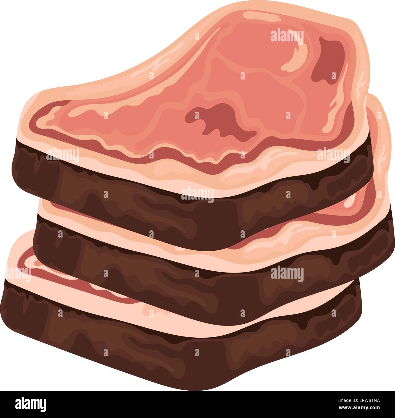 meat product stack steaks icon Stock Vector Image & Art - Alamy