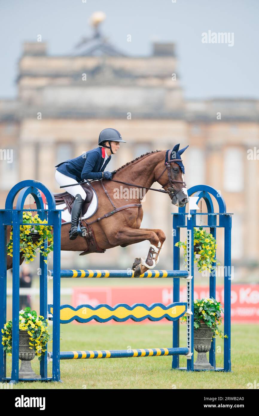 Blenheim, UK. 17th Sep, 2023. Yasmin Ingham of Great Britain with Banzai Du Loir during the CCI ...