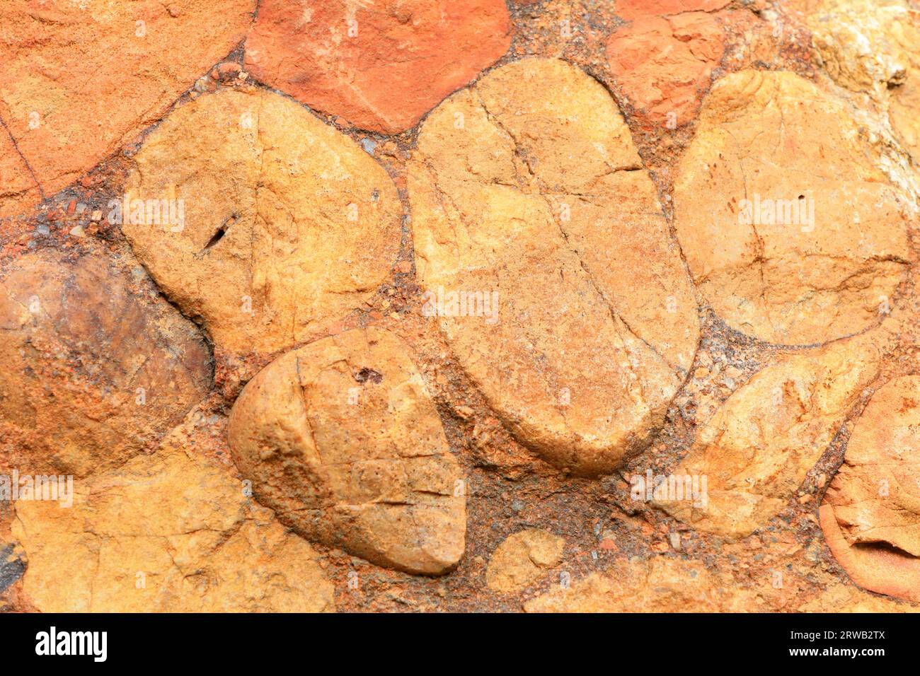 Colorful rocks with strange shapes, in a Geopark, China Stock Photo - Alamy