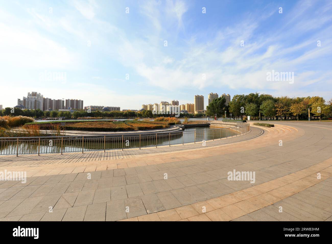 architectural landscape of small cities in North China Stock Photo - Alamy