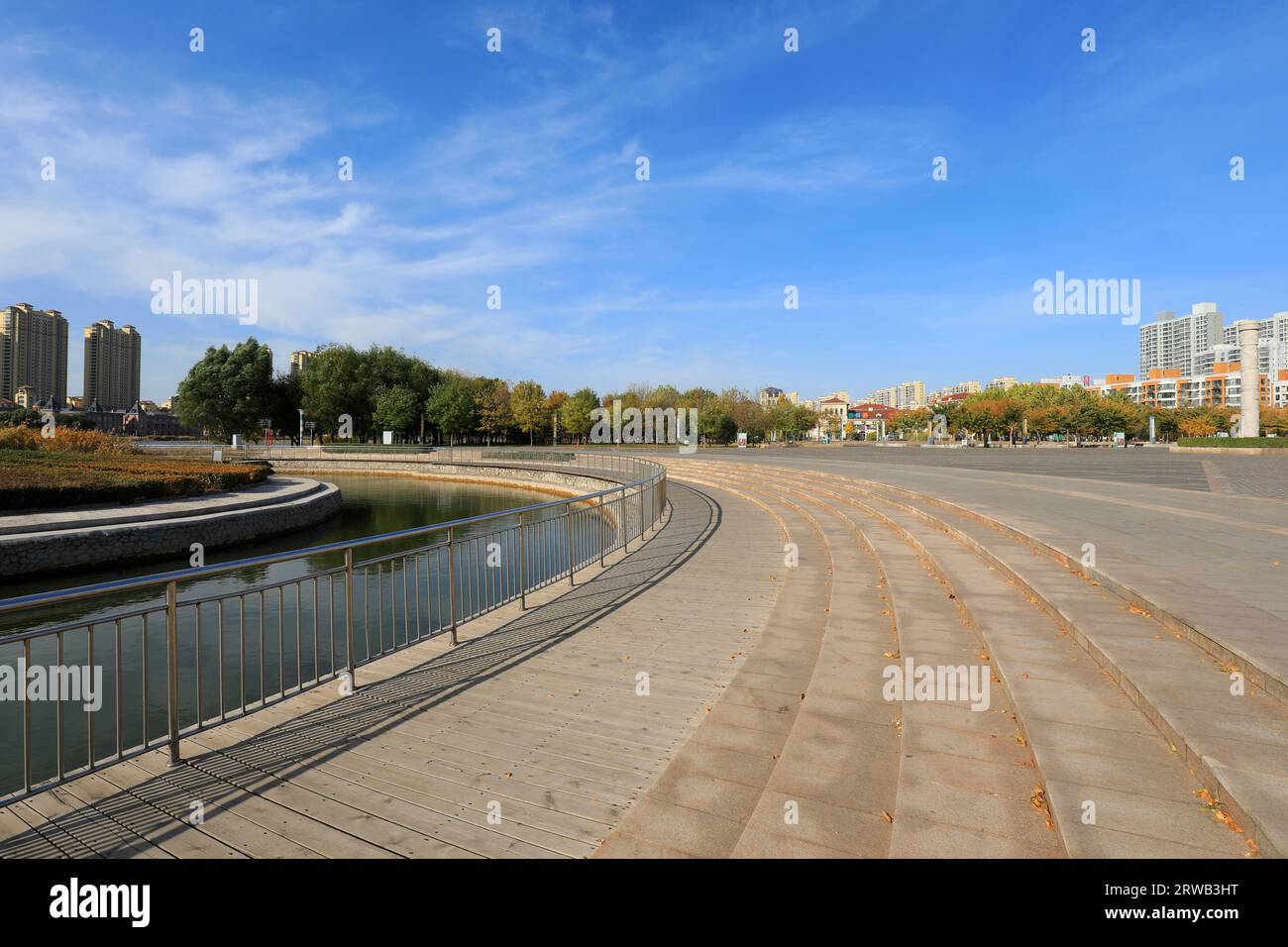 architectural landscape of small cities in North China Stock Photo - Alamy