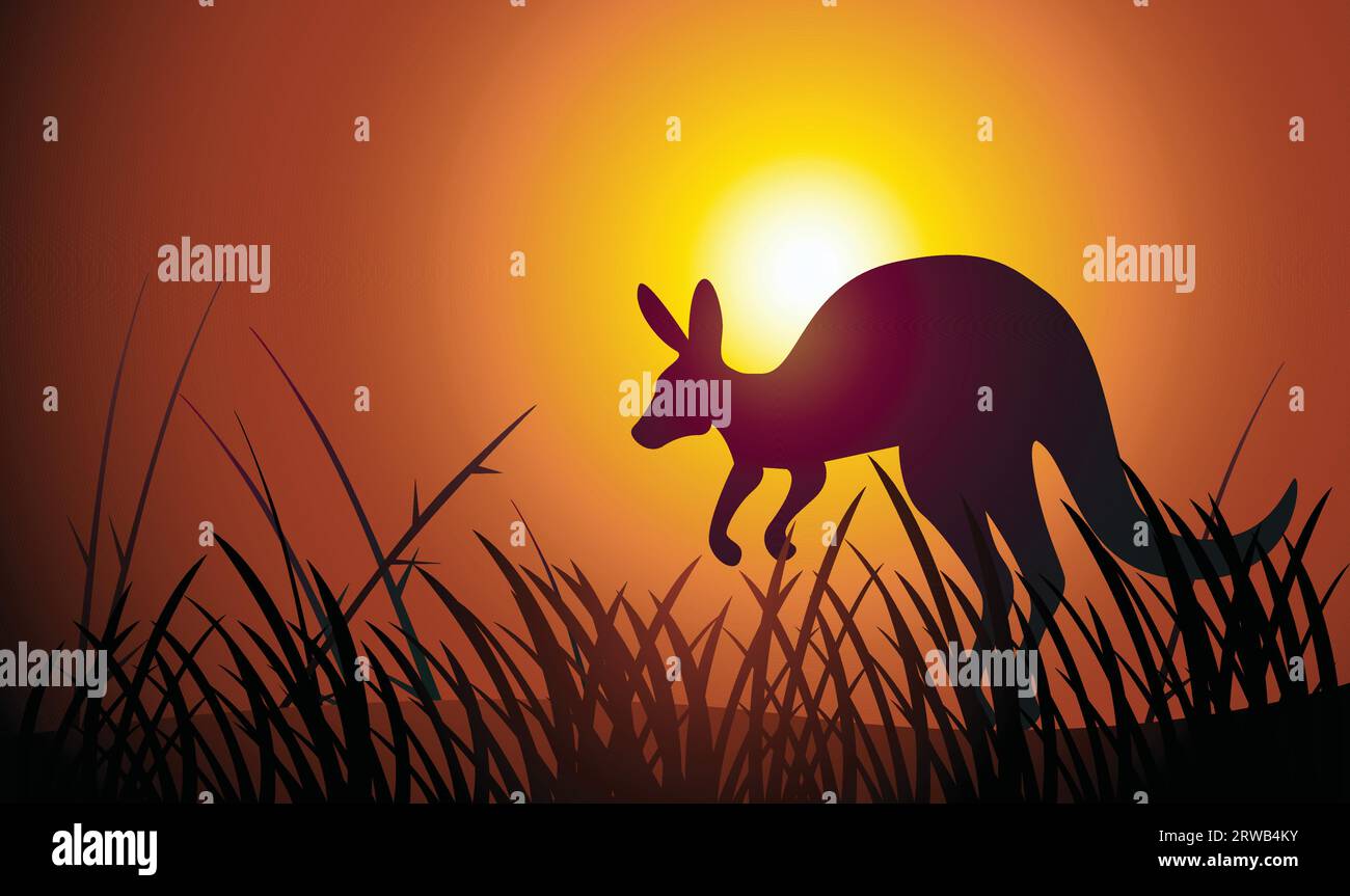 Kangaroo Silhouette