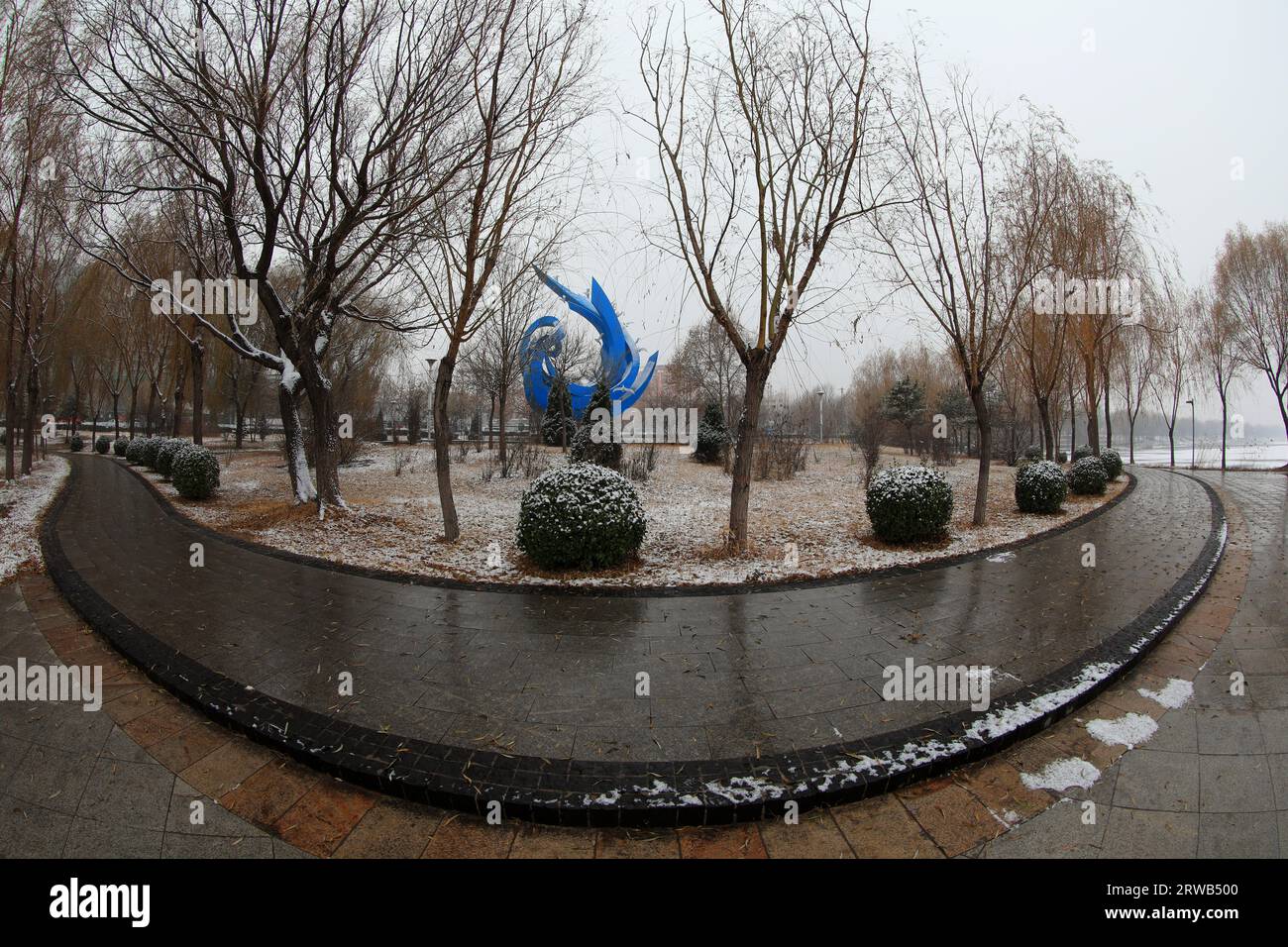 Natural scenery of rivers in winter, North China Stock Photo - Alamy