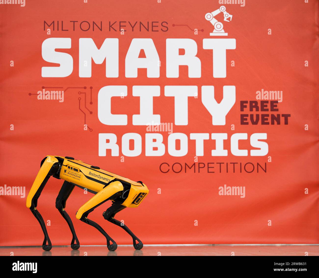 EDITORIAL USE ONLY Spot the robot at centre:mk for the 'Milton Keynes ...