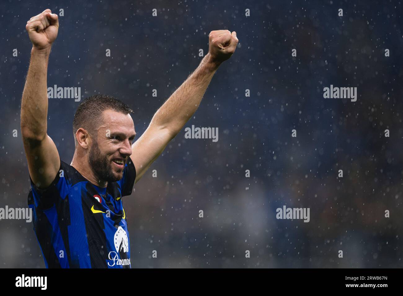 Milan, Italy. 18 September 2023. Stefan de Vrij of FC Internazionale ...