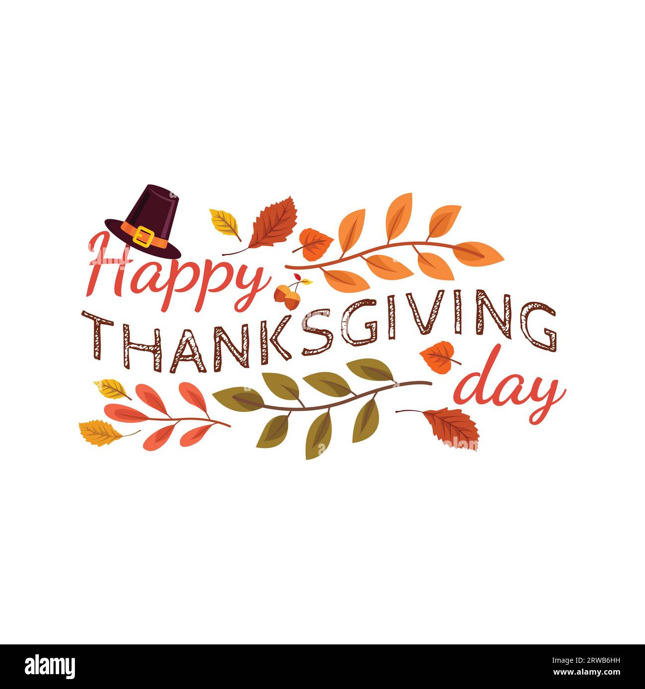 Happy thanksgiving autumn holiday background vector image. Happy Thanksgiving background letter ...
