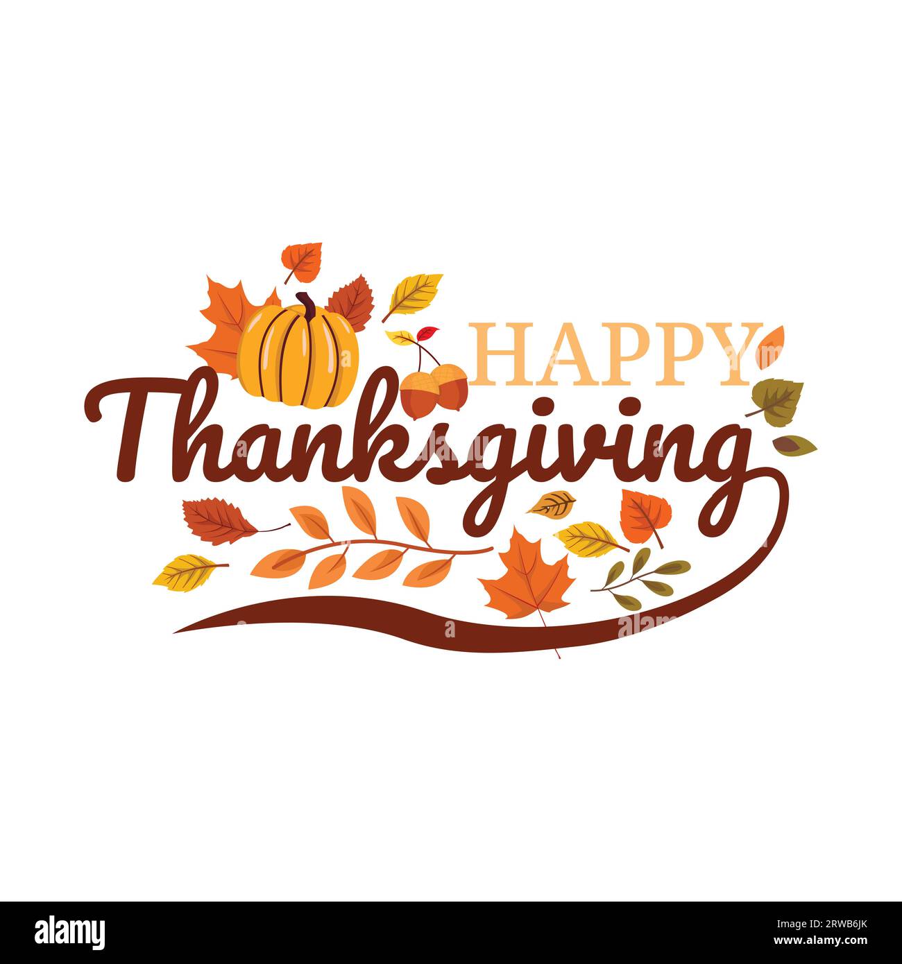 Happy thanksgiving autumn holiday background vector image. Happy Thanksgiving background letter ...