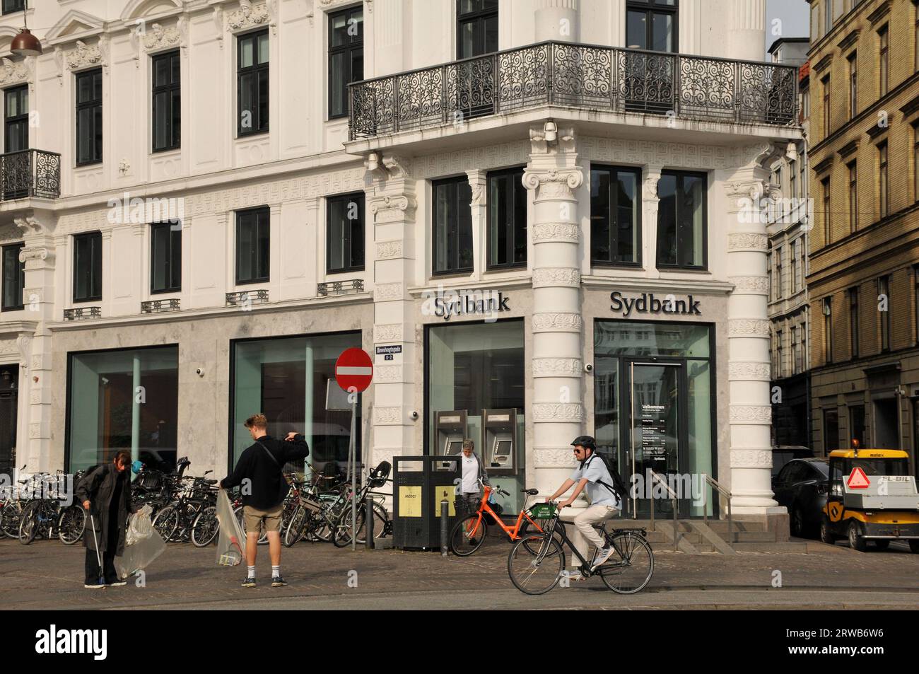 Copenhagen/Denmark/18 September 2023/.Sydbank branch at kongens nytorv ...