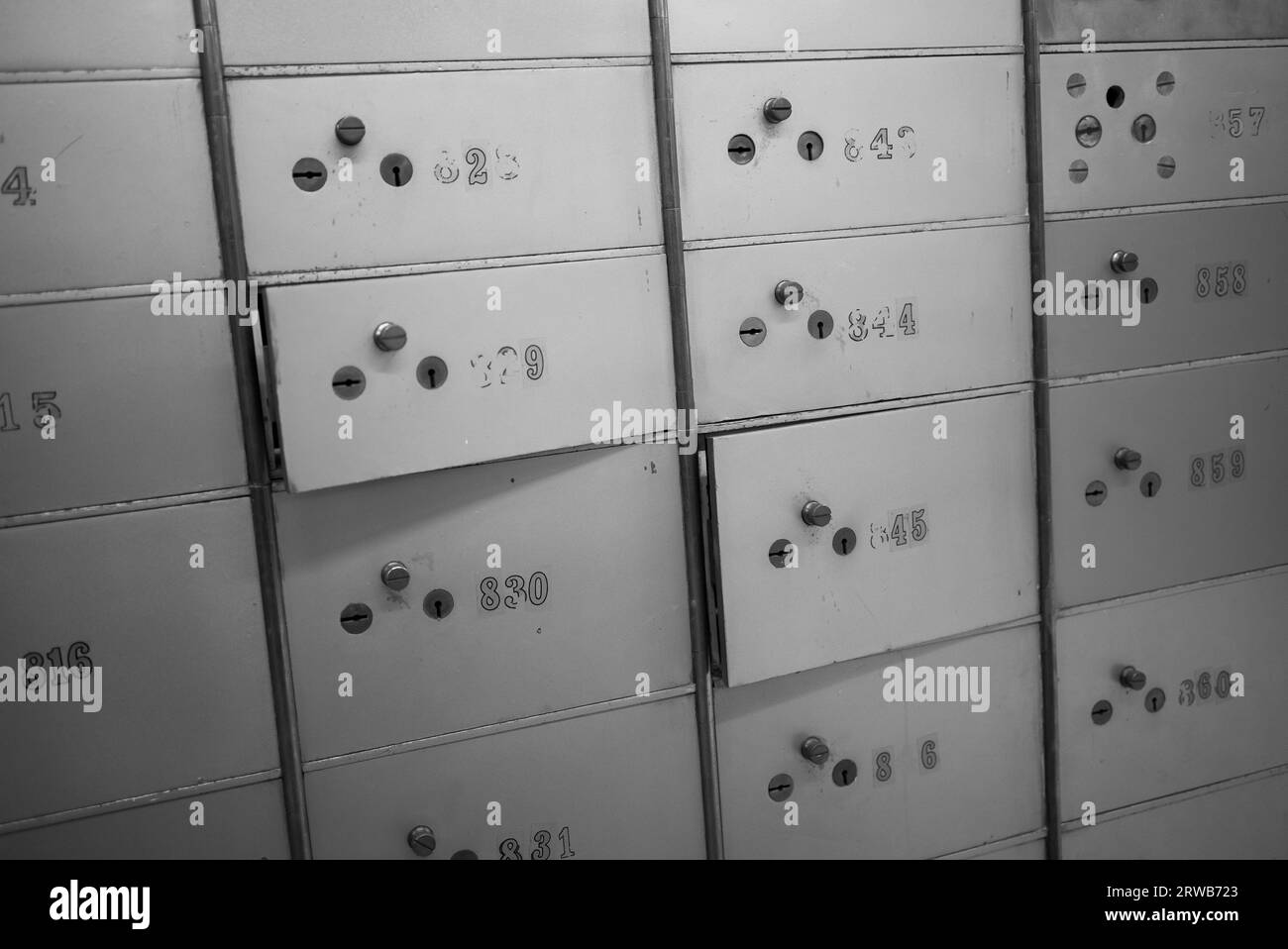 view of the La Caja de las Letras that keeps in its safe deposit boxes ...
