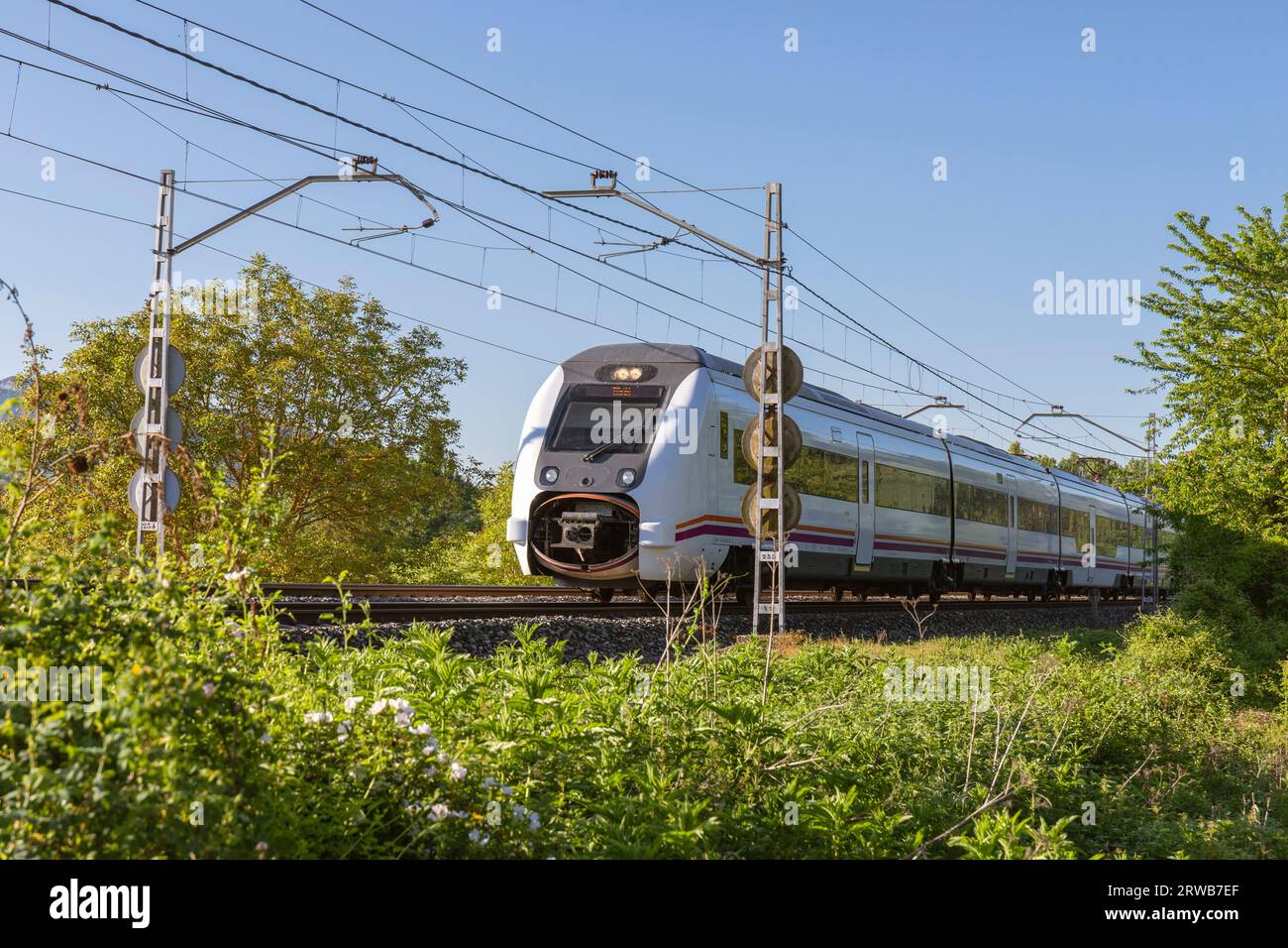 Europe, Spain, Basque Country, Arminon, New Renfe Medium-Distance ...