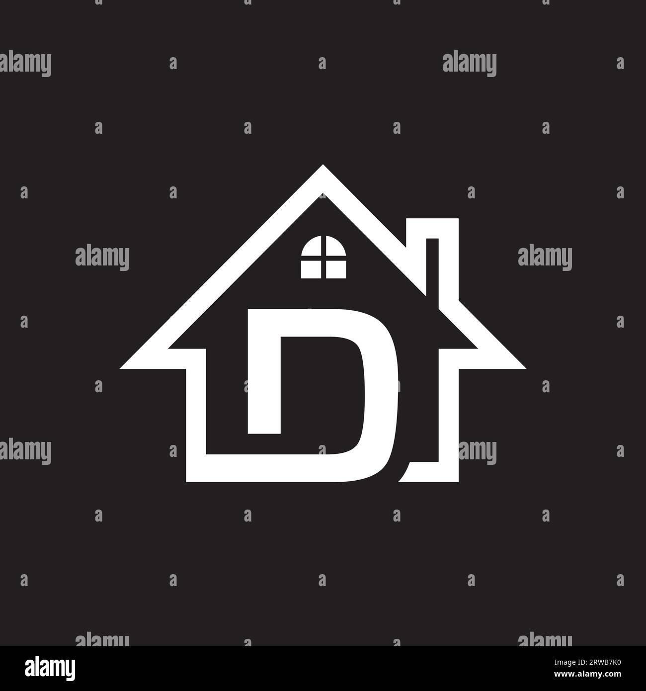 D real estate logo design. Real estate company logo design ...